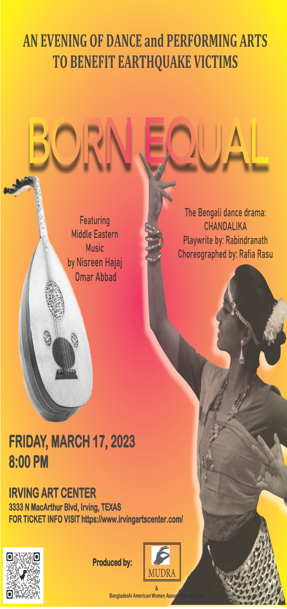 Born Equal Benefit Show by Mudra – Irving Arts Center